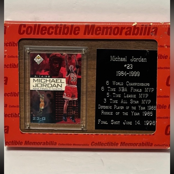 Source Unknown | Other | Michael Jordan Final Shots Plaque With Card ...